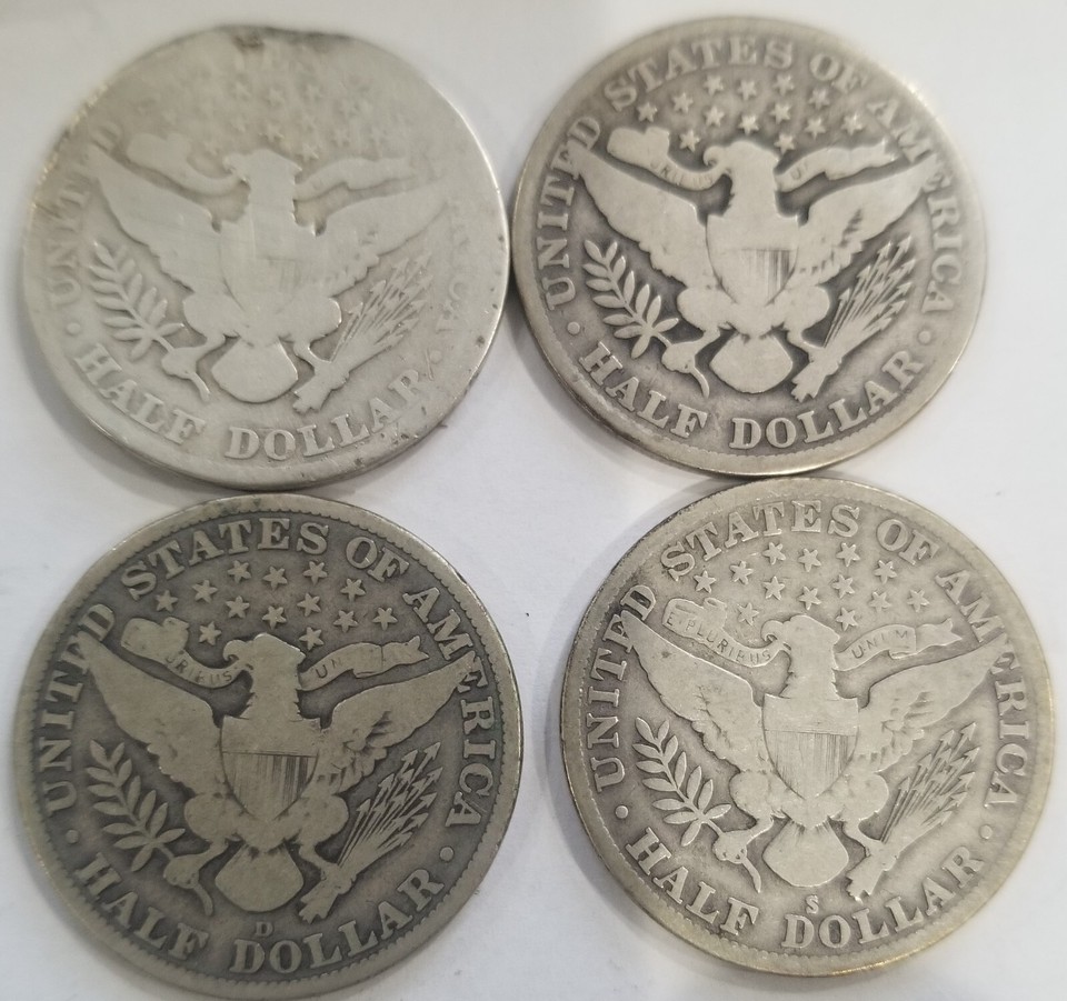 Barber Half Dollar complete 51 coin set Dansco. 98o,04s,06o,13,14,15p&s ...