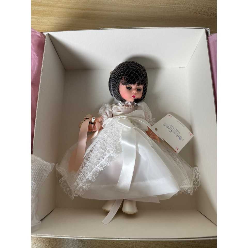 Madame Alexander Bride Doll 26019 Black Hair Wedding Dress NEW in Box 8 ...