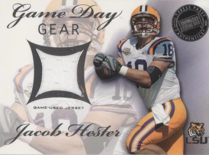 2008 Press Pass SE - Game Day Gear Jacob Hester #GDG-JH (MEM, RC) for ...