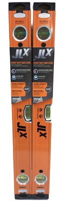 2Pk Johnson JLX 5700-2400 24in Heavy Duty Aluminum Box Levels W/ Glo ...
