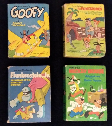 Big Little Books lot - Flintstones, Goofy, Mickey Mouse, Frankenstein ...