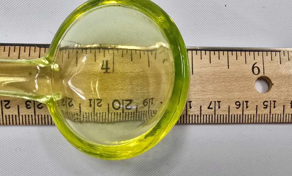 Set of 4 - YELLOW URANIUM DEPRESSION GLASS LADLE MAYONNAISE CONDIMENT ...