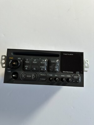 DELCO ELECTRONICS - Chevrolet GMC Radio CD Player Receiver Stereo OEM ...