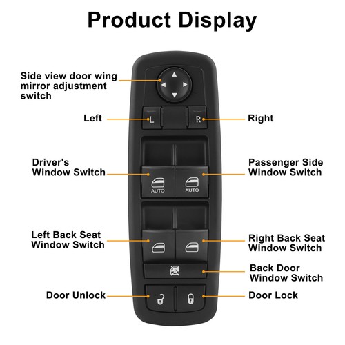 Car Power Master Window Switch 68086693AC for Jeep Grand Cherokee Dodge ...