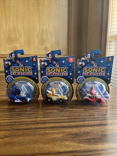 Sonic The Hedgehog, Tails, Dr. Eggman Jakks Speed Star Car 30th RARE ...