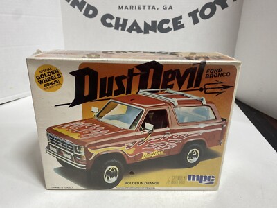 MPC Dust Devil Ford Bronco In Orange 1/25 Scale Model Kit New | eBay