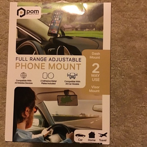 POM FULL RANGE ADJUSTABLE Phone/GPS Dash Windshield Magnetic MOUNT ...