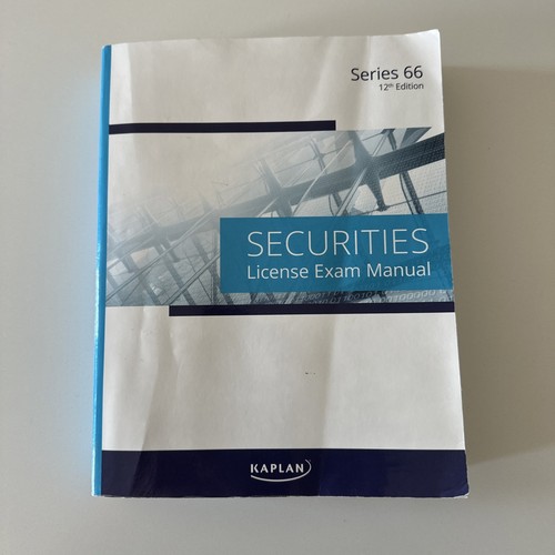 Kaplan Series 66 - Securities License Exam Manual - 12th Edition | eBay