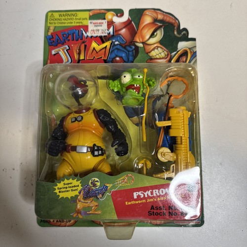 Psycrow Earthworm Jim 1994 Playmates Action Figure NEW SEALED | eBay
