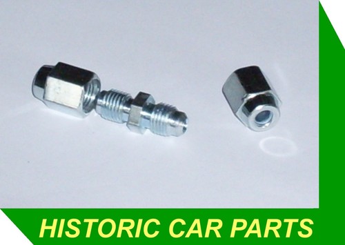 Double Ended Brake Pipe Joint and female connectors 3/8" UNF for pipe ...