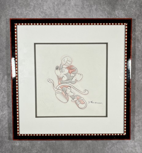 Minnie Mouse Signed Framed Sketch Daniel St Pierre Disney | eBay