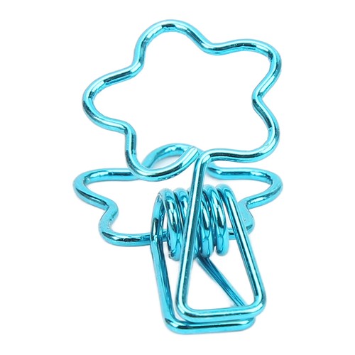 100 Pcs Cute Binder Clips Strong Clamping Force Innovative Flower Shape ...