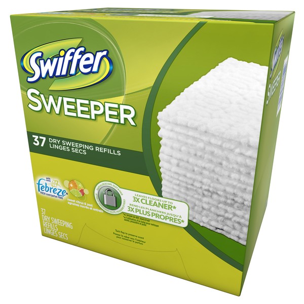 Swiffer Sweeper Dry Sweeping Cloths MOP and Broom Floor Cleaner Refills ...