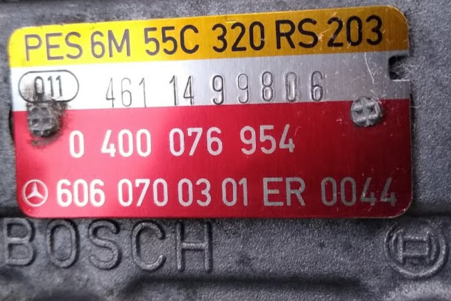 Mercedes-Benz OM606 & OM603 Mechanical Injection Pump ...