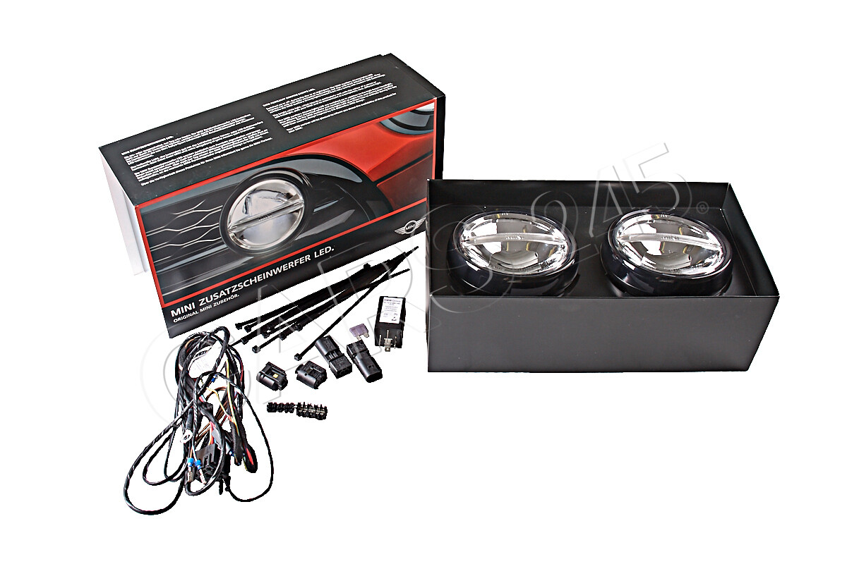 Genuine Mini Cooper JCW Retrofit Kit Additional Headlight Led Black ...