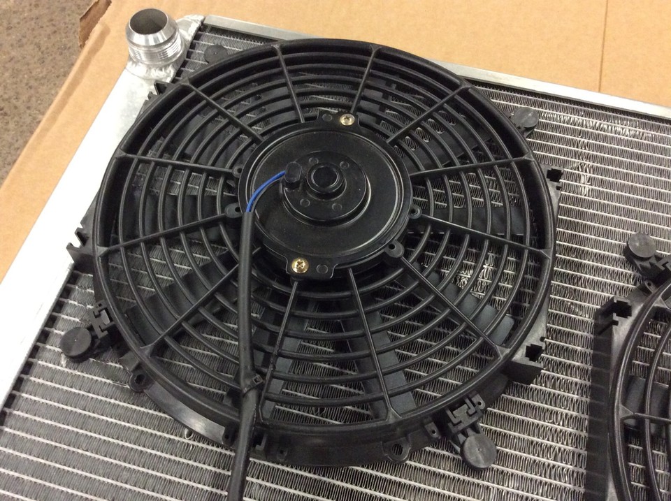 Ron Davis Racing Aluminum Radiator w/ Fans Dragster CUSTOM Built 11 ...