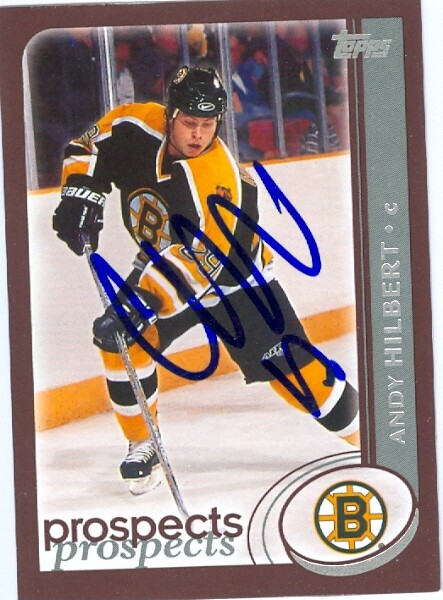 Andy Hilbert autographed Hockey Card (Boston Bruins) 2002 Topps #268 | eBay