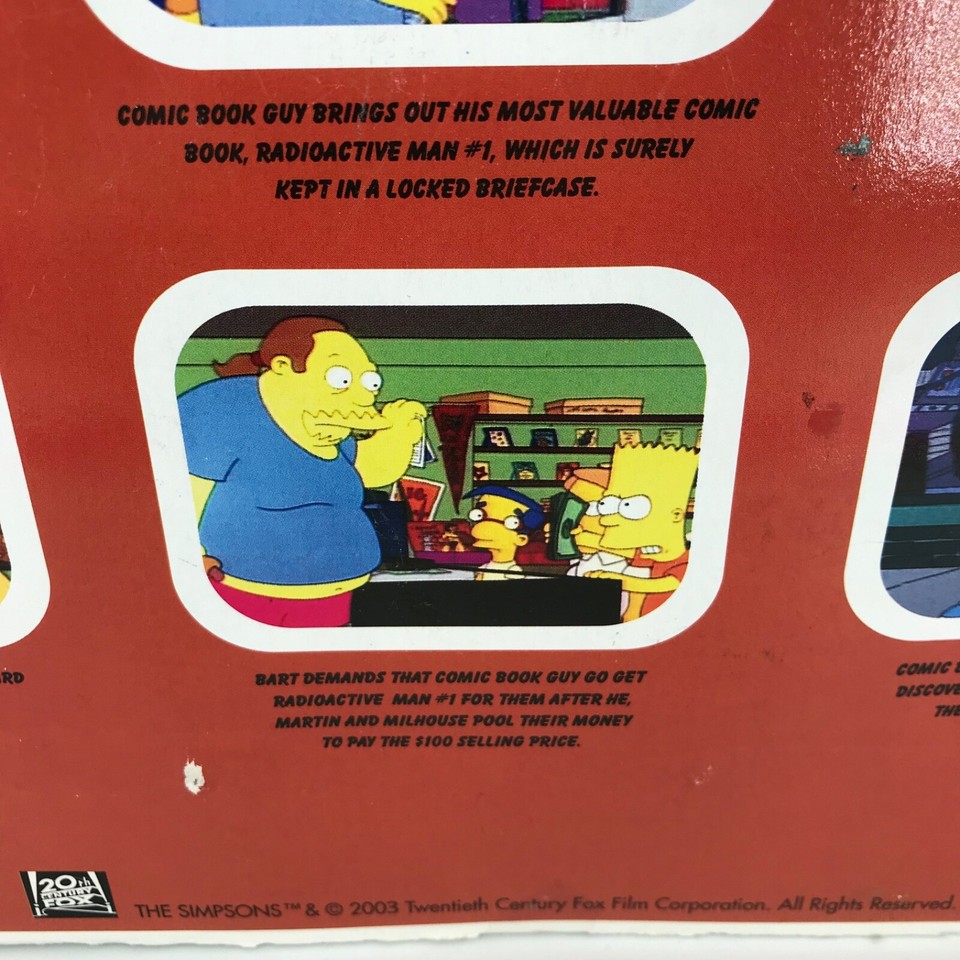 The Simpsons Plush APPLAUSE Comic Book Guy with Box EXTREMELY RARE ...