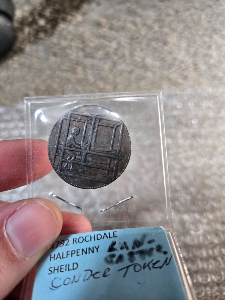 1792 Rochdale Halfpenny Shield Loon Sheep Coin Conder Token | eBay