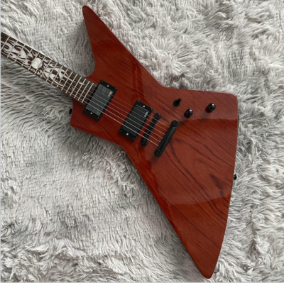 Solid Body EX Electric Guitar Rosewood Top Heronsbill Inlay Guitar 6 ...