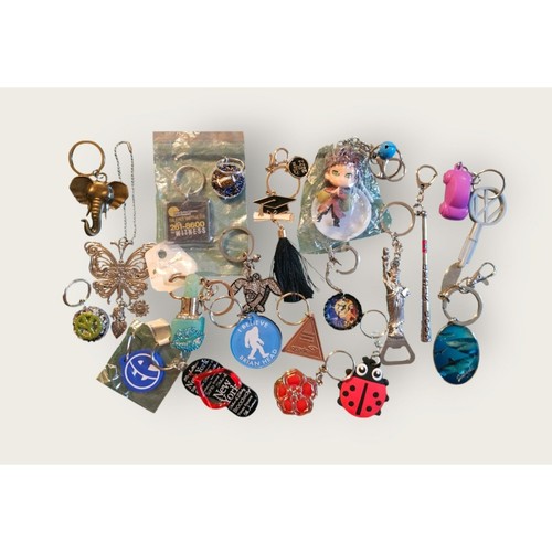 Assorted Novelty Keychains Lot of 20 Fun Collectibles Unique Designs | eBay