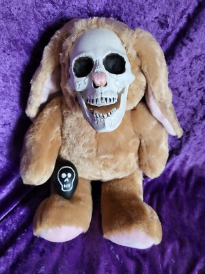 15" Skull Bunny Skeleton Creepy Haunted Plush Rabbit - Gothic Horror ...