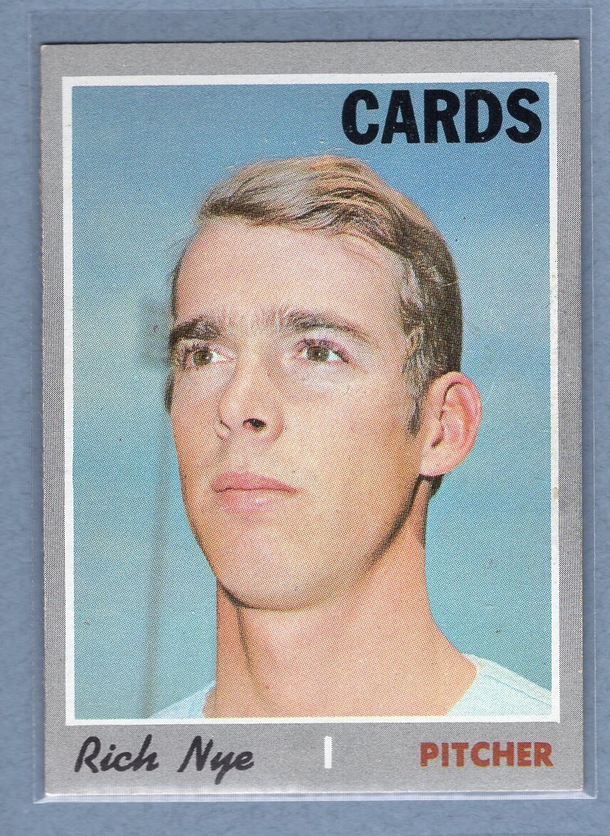 1970 Topps #139 Rich Nye (st) VG GO260 | eBay