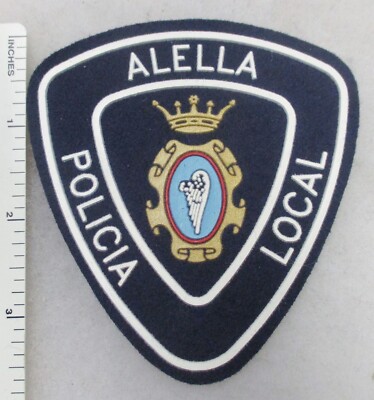 Vintage SPANISH POLICE PATCH POLICIA LOCAL ALELLA SPAIN | eBay