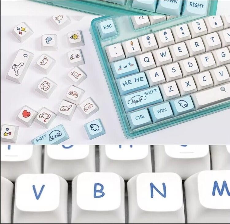 Cinnamoroll Theme Key Cap For Cherry MX keyboards Cute PBT Keycaps XDA ...