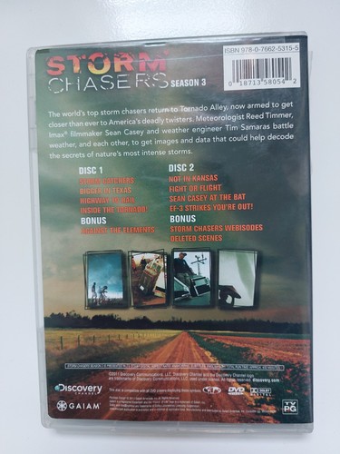 Storm Chasers: Season 3 - Let Chaos Ensue (DVD, 2011, 2-Disc Set ...