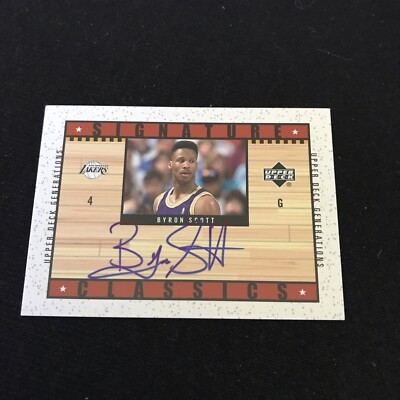 BYRON SCOTT 2002-03 UPPER DECK GENERATIONS CLASSICS AUTOGRAPH AUTO | eBay