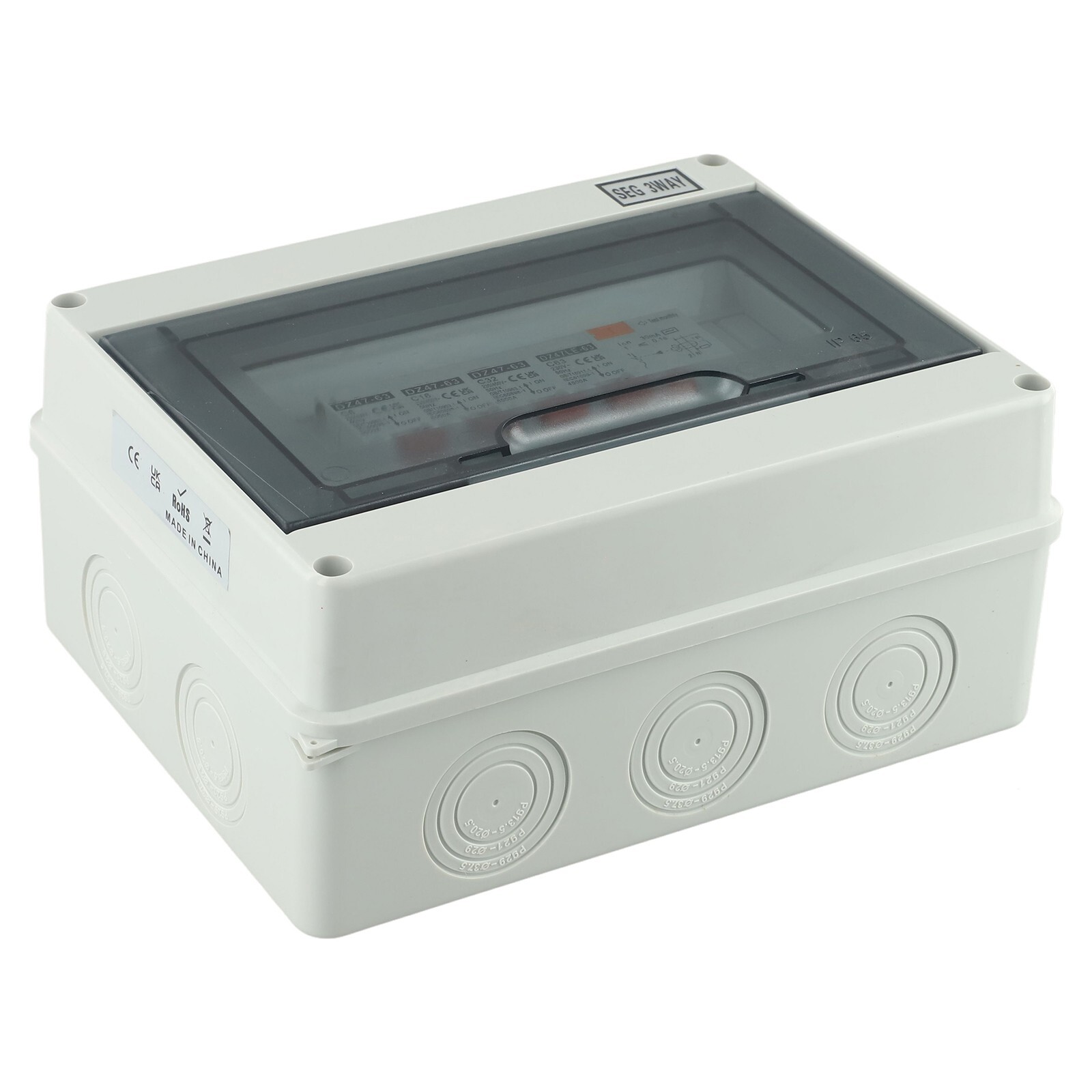 Universal Consumer Unit Fuse Box with RCD and Miniature Circuit ...