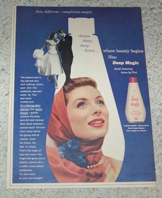 1956 ad page - Toni Deep Magic pretty girl skin beauty vintage Print ...
