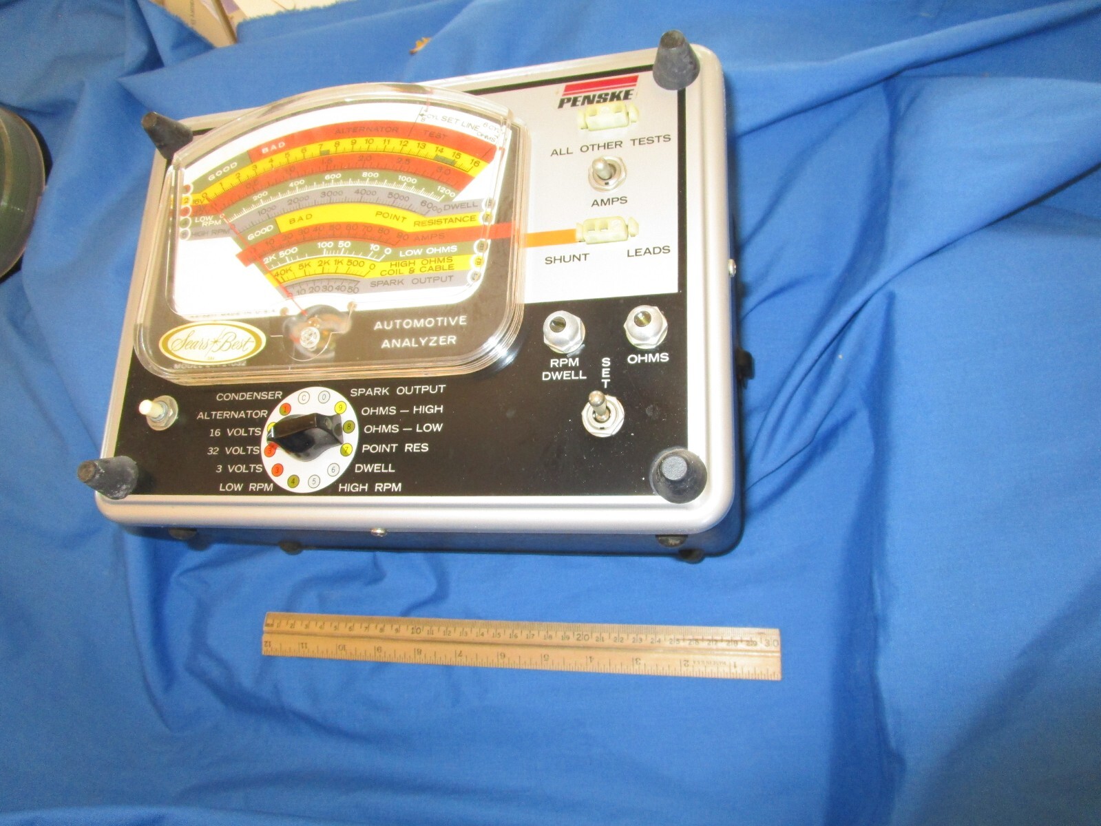Vintage Sears Penske Super Automotive Analyzer Model 244.21032 w/2 ...