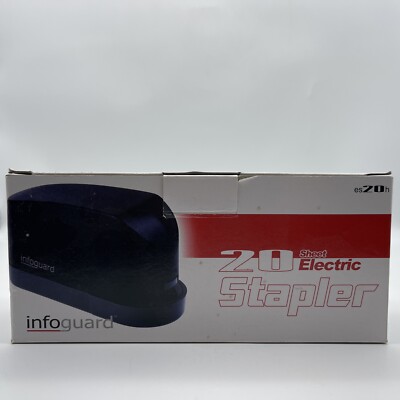 Infoguard 20 Sheet Electric Stapler Model # ES20H, New In Box | eBay