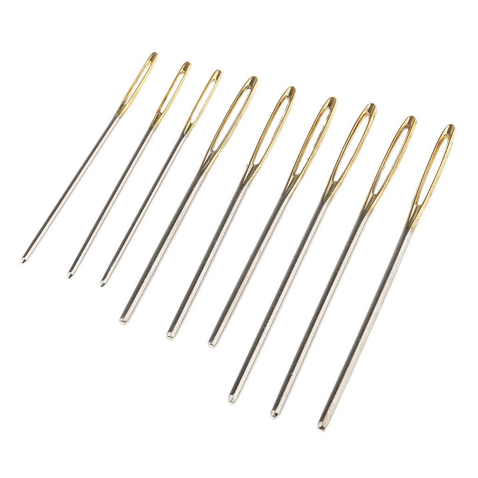 Stainles Steel Big Eye Folding Embroidery Bead Needle Various Size Bead ...