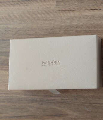 Genuine PANDORA Jewellery Box Authentic Cream Colour | eBay