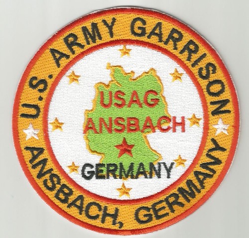 US ARMY POST PATCH, US ARMY GARRISON (USAG) ANSBACH, GERMANY Y | eBay