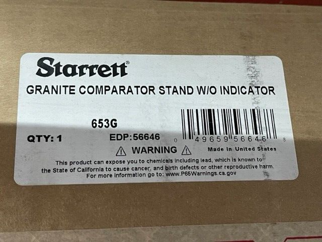 Starrett 653G Granite Comparator Stand without Indicator IN STOCK | eBay