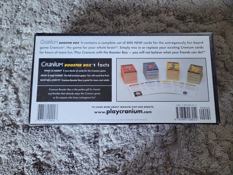 Cranium Booster Box 1 Card Game Brand New Sealed! Great for family game ...
