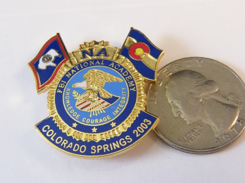 FBI FEDERAL BUREAU INVESTIGATION NATIONAL ACADEMY COLORADO SPRINGS PIN ...