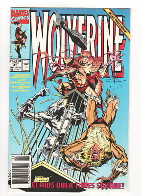 Wolverine #45 Marvel Comics 1991 VF Newsstand | eBay