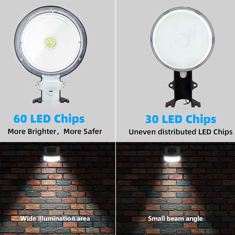 75W Dusk to Dawn Photocell LED Security Barn Light Outdoor Area Yard ...