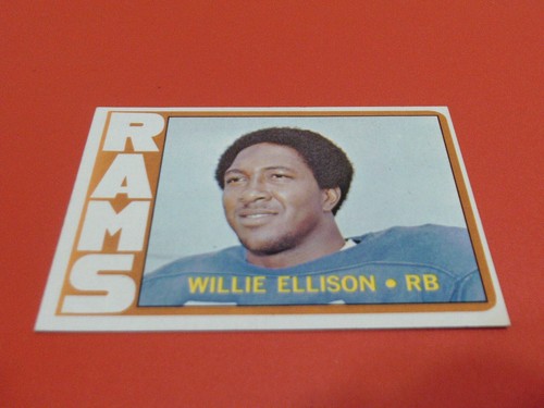 1972 TOPPS # 62 WILLIE ELLISON RAMS NEAR MINT / MINT OR BETTER !! | eBay
