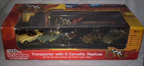 Racing Champions Chevrolet Corvette 50th Anniversary Transporter w/ 5 ...