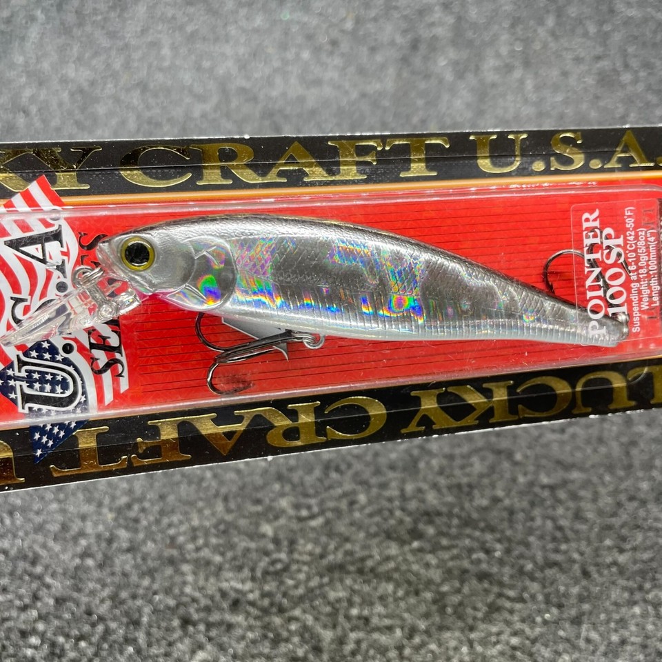 Lucky Craft Pointer 100 SP Suspending Jerkbait Fishing Lure 5/8oz ...