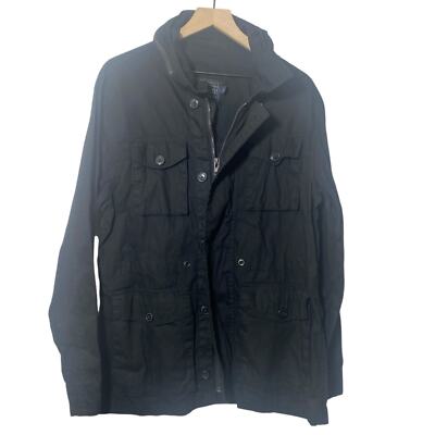 Bleecker and Mercer Utility Field Jacket Men's Size Large Black | eBay
