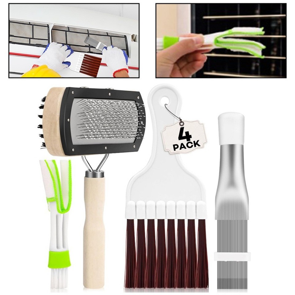 Air Conditioner Brush Coil Cleaner Fin Cleaning Tool Stainless Steel ...