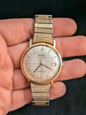 18k Omega Seamaster Vintage Automatic Solid Gold Mens Watch (Turler ...