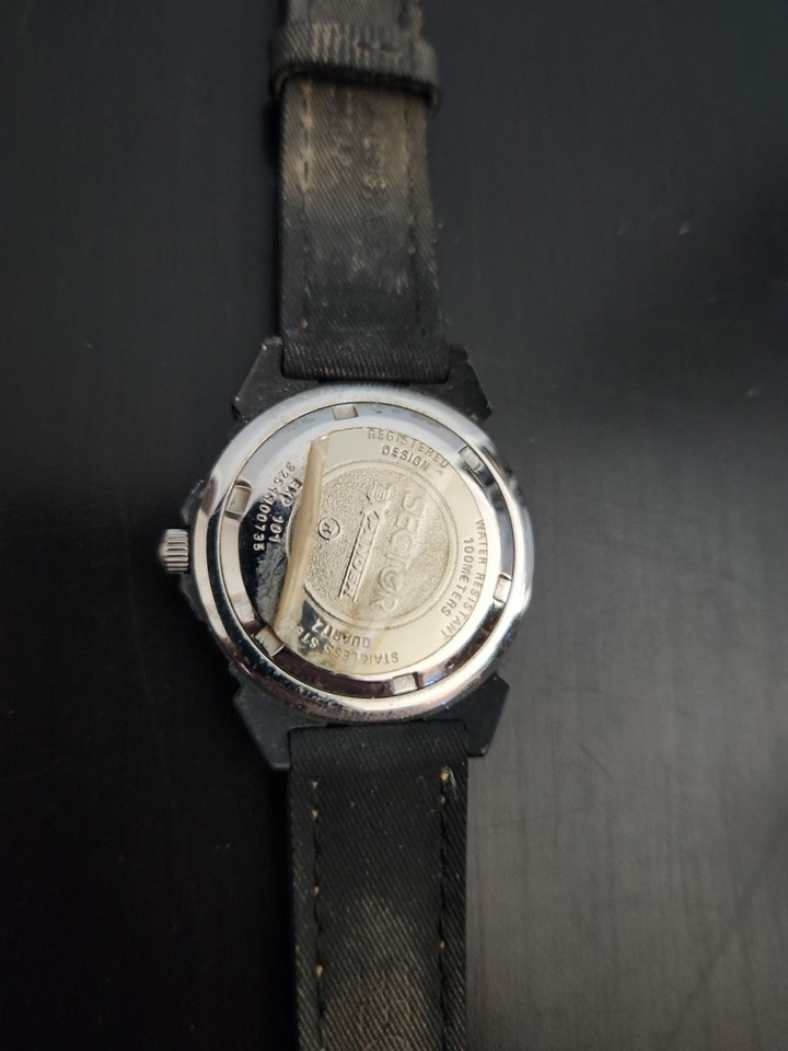 Vintage SECTOR Expander Yellow & Black Watch - USED - See Photos - AS ...